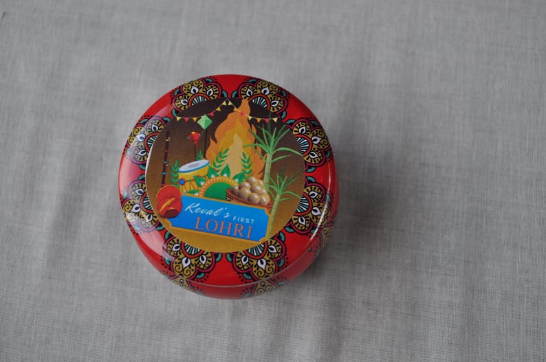 Lohri Party Favor, Indian Festival Personalized Gift Box, Girl's/boy's ...