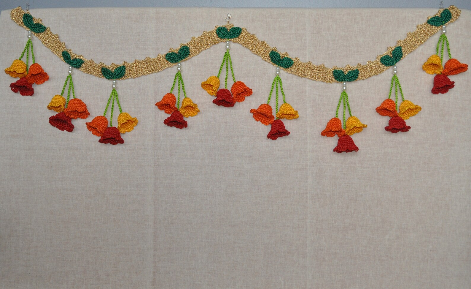 Indian Toran Door Hanging: Handmade Diwali Decor, Temple Gift - Etsy