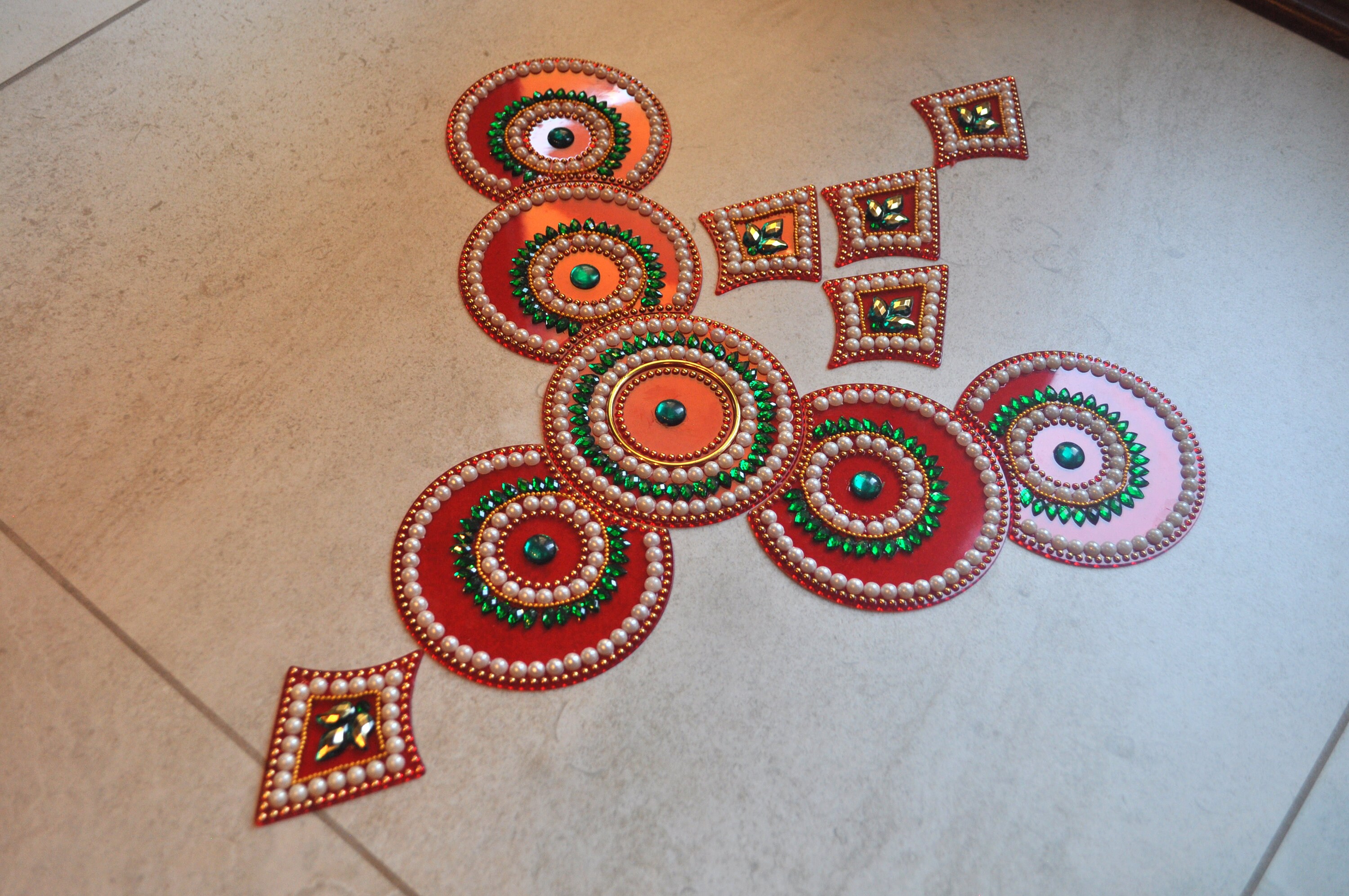 Indian Rangoli Puja Gift Acrylic Rangoli Diwali Party - Etsy