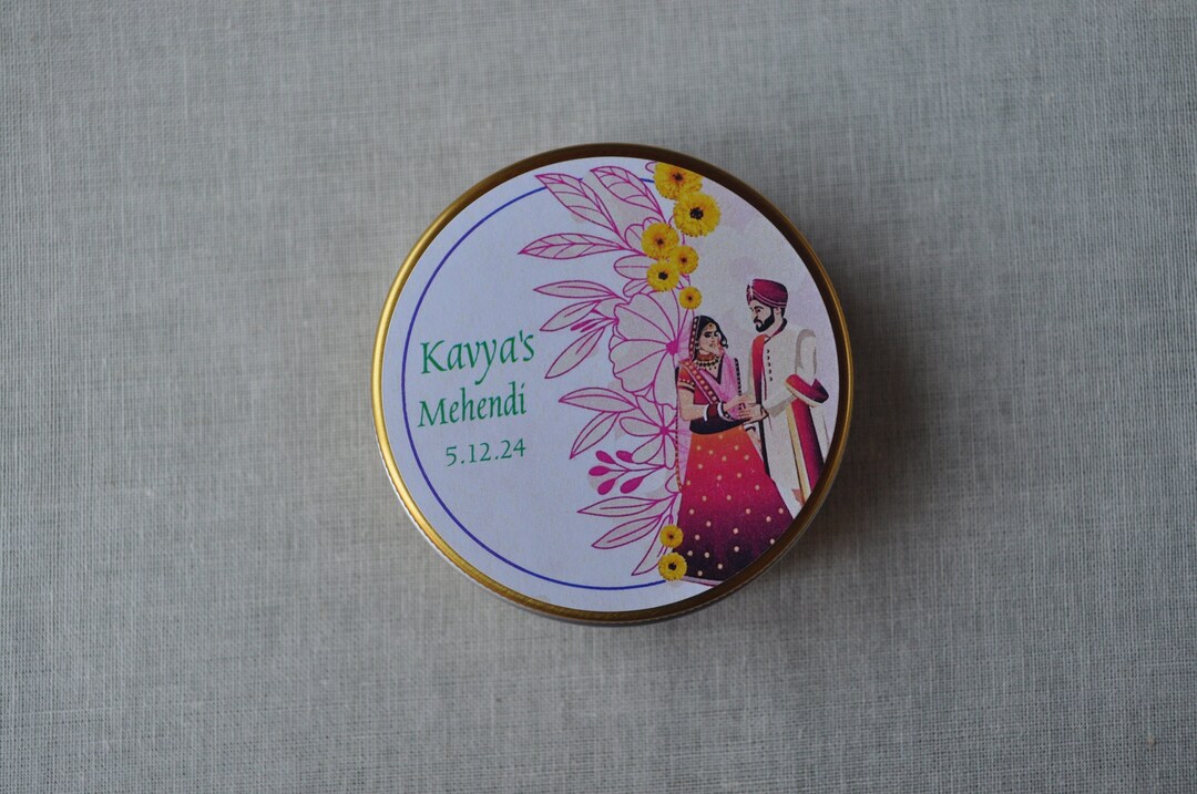 Personalized Wedding Favor, Mehendi Party Favor, Shaadi Return Gift ...