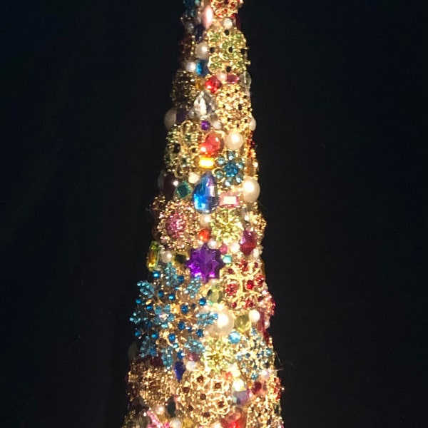 Jeweled Cone Tree - Etsy
