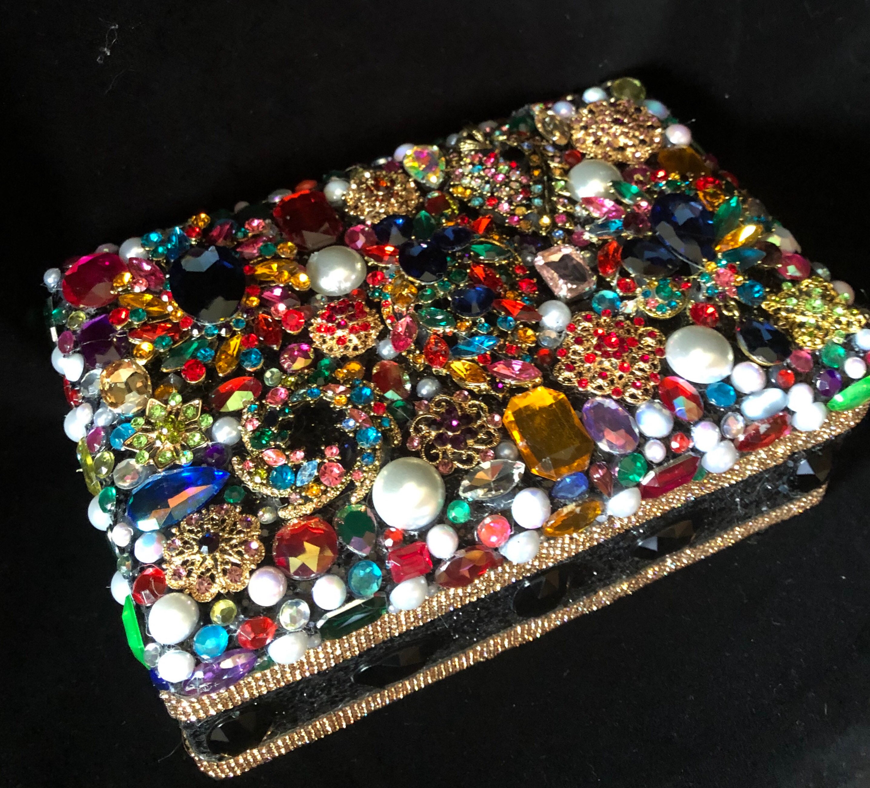 9 Multi-colored Jeweled Box - Etsy