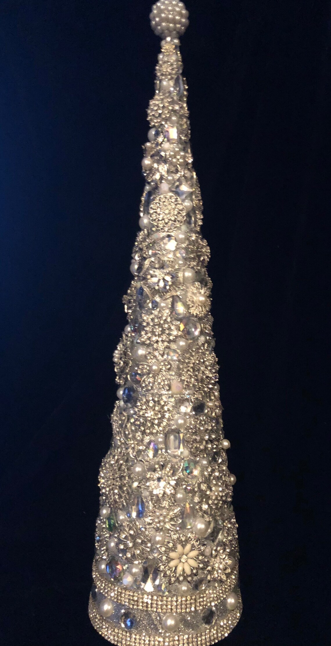 26 Inch Jeweled Holiday Cone Tree - Etsy