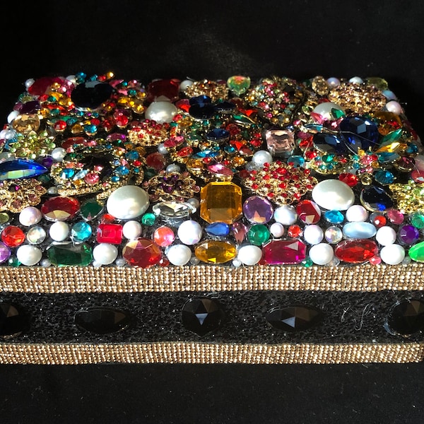 Jeweled Trinket Box - Etsy