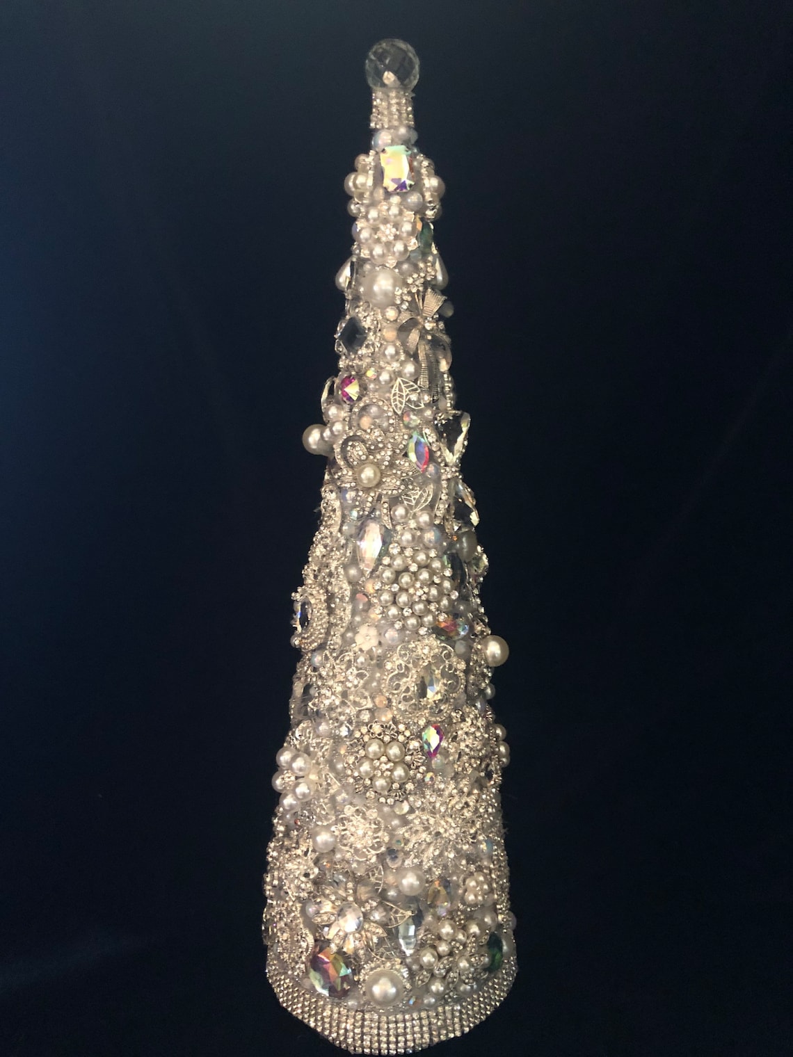17 Inch Jeweled Cone Tree - Etsy
