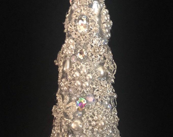17 Inch Jeweled Cone Tree - Etsy