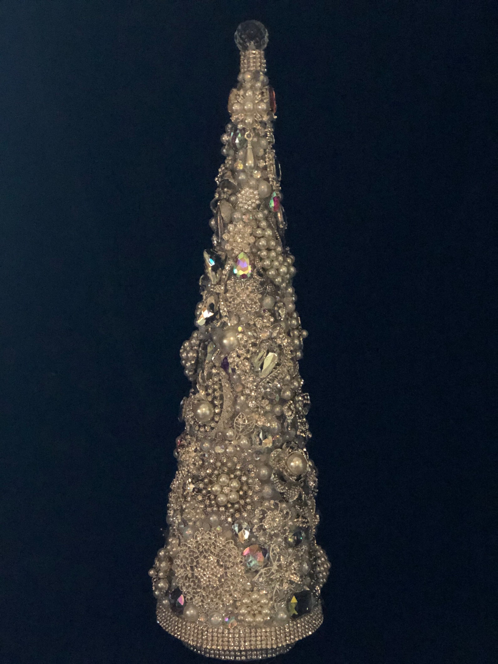 17 Inch Jeweled Cone Tree - Etsy