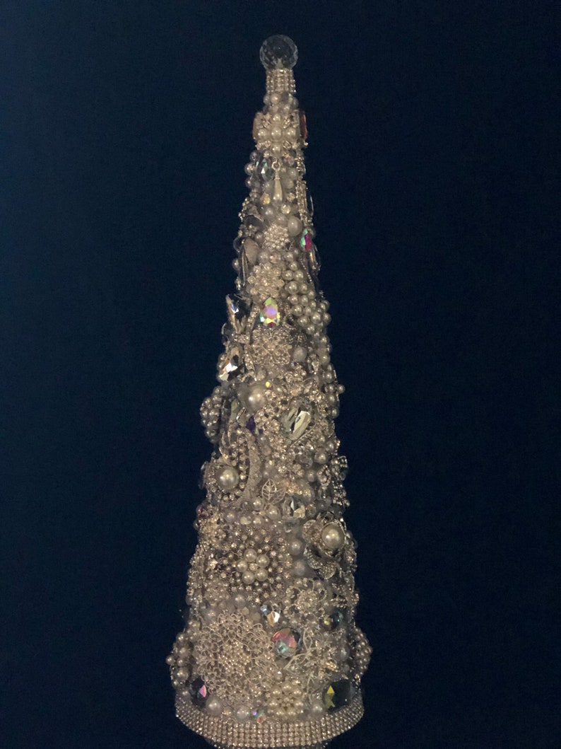 17 Inch Jeweled Cone Tree - Etsy