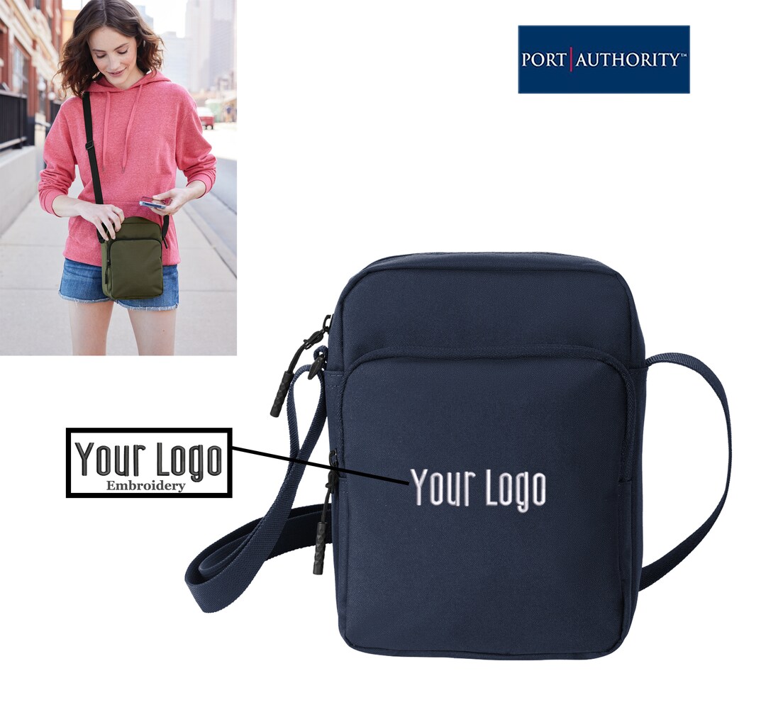 Port Authority® Upright Crossbody Bag BG918, Custom Bag, Monogram ...