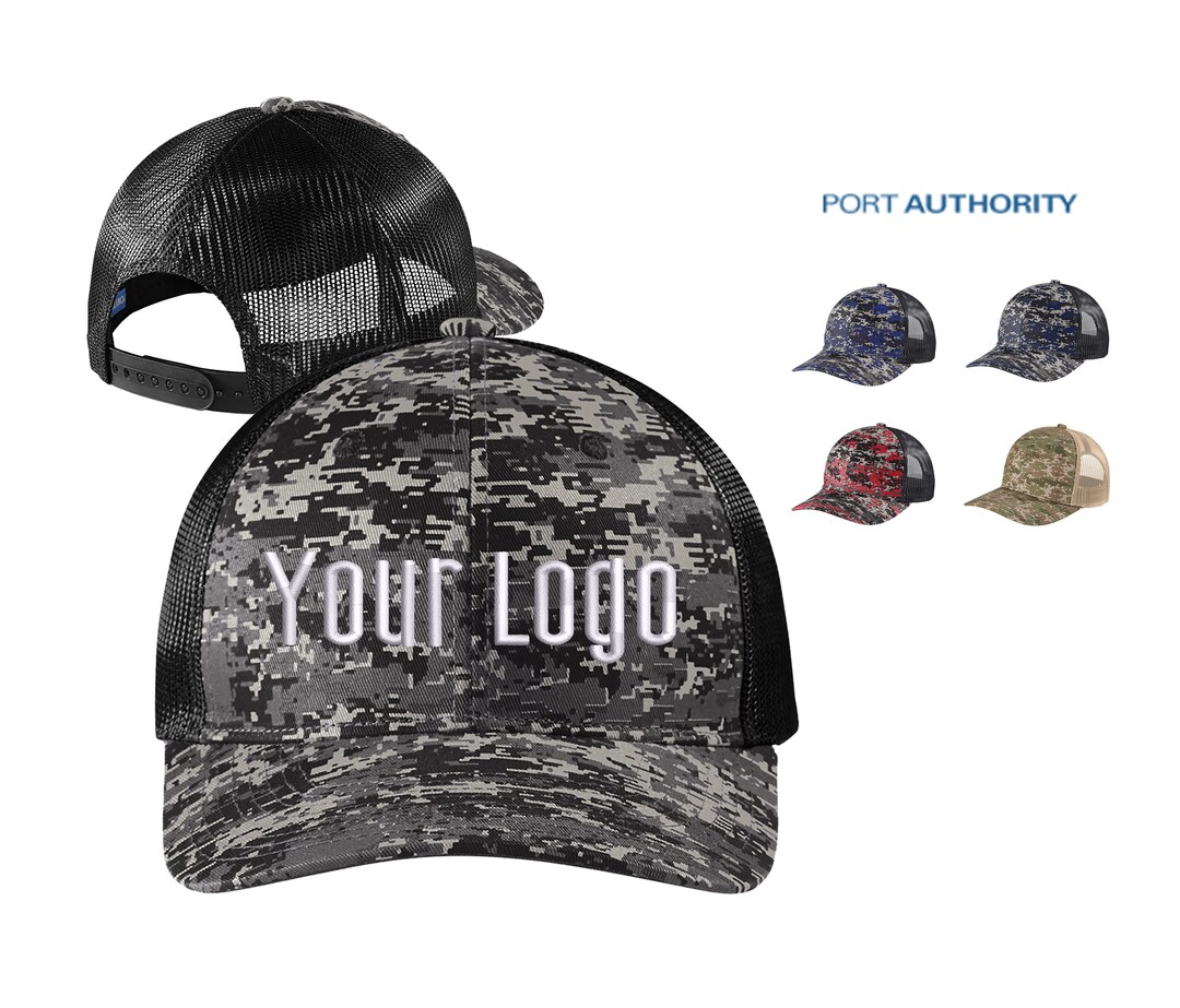 Port Authority ® Digi Camo Snapback Trucker Cap C114, Custom Hats ...