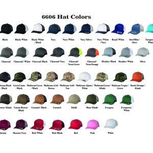 Yupoong Retro Trucker Cap 6606, Custom Hats, Embroidery Hats, Monogram ...