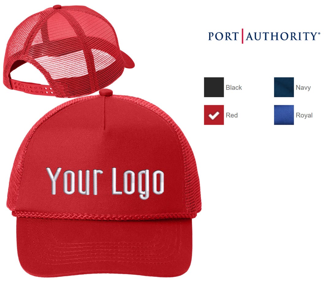 Port Authority® 5-panel Snapback Cap C932, Custom Hats, Monogram Hats ...