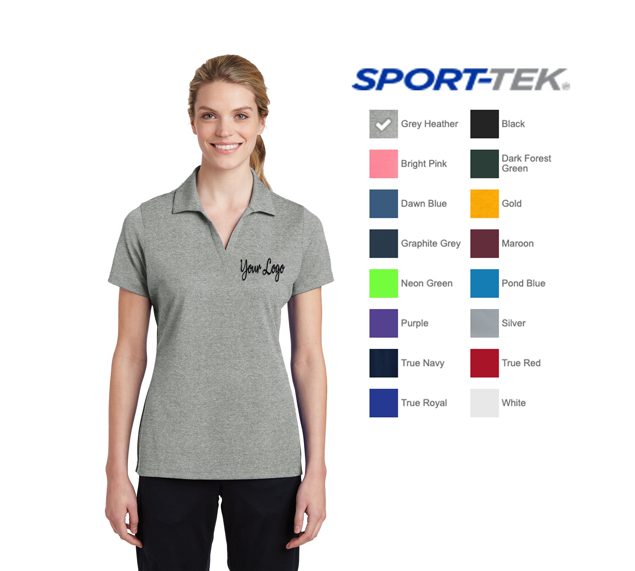 Sport-Tek® Ladies PosiCharge® RacerMesh® Polo. LST640 / Custom | Etsy