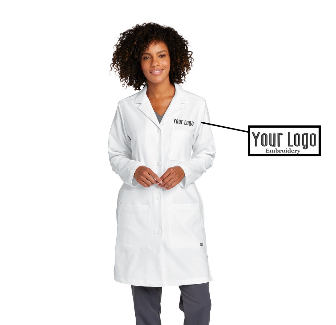 Wonderwink® Women’s Long Lab Coat WW4172 / Custom Medical Lab Coat ...