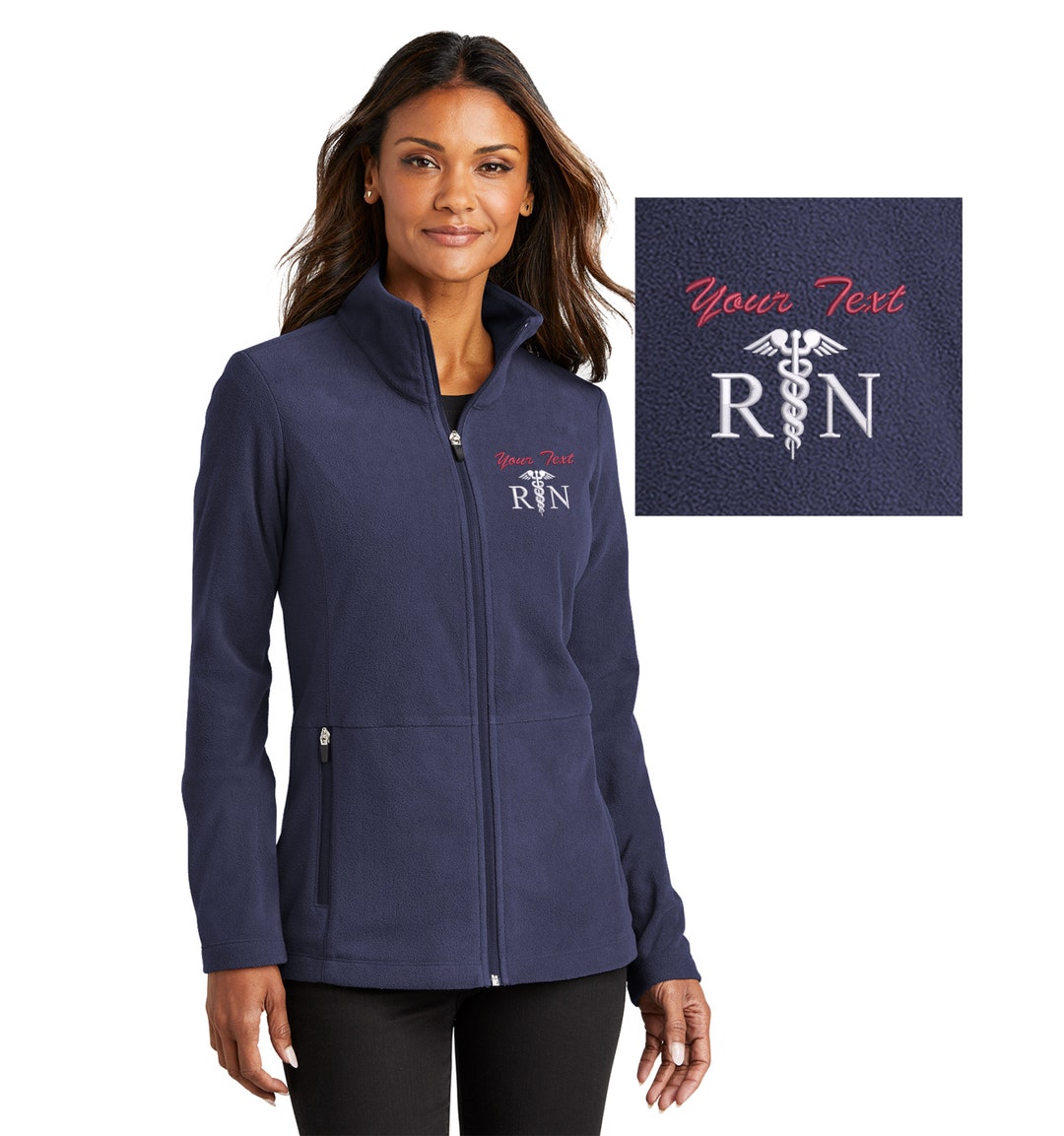 Registered Nurse Medical Jacket With Personalized Embroidery on Port ...