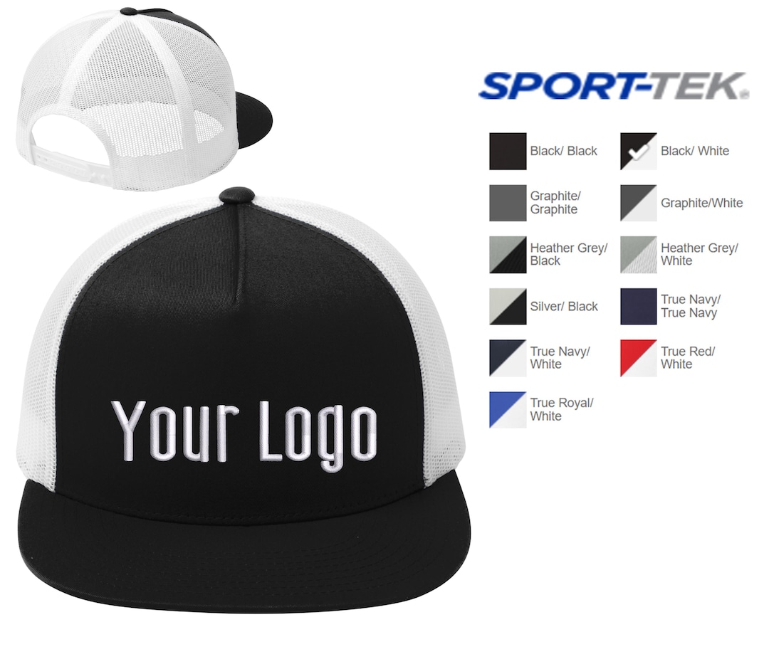Sport-tek® YP Classics® 5-panel Classic Trucker Mesh Back Cap STC38 ...