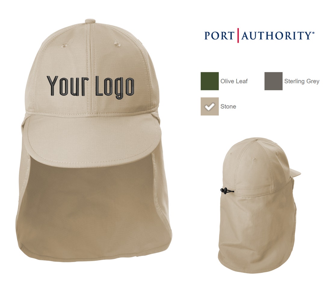 Port Authority® Outdoor UV Sun Shade Cap C949, Custom Hats, Embroidery ...