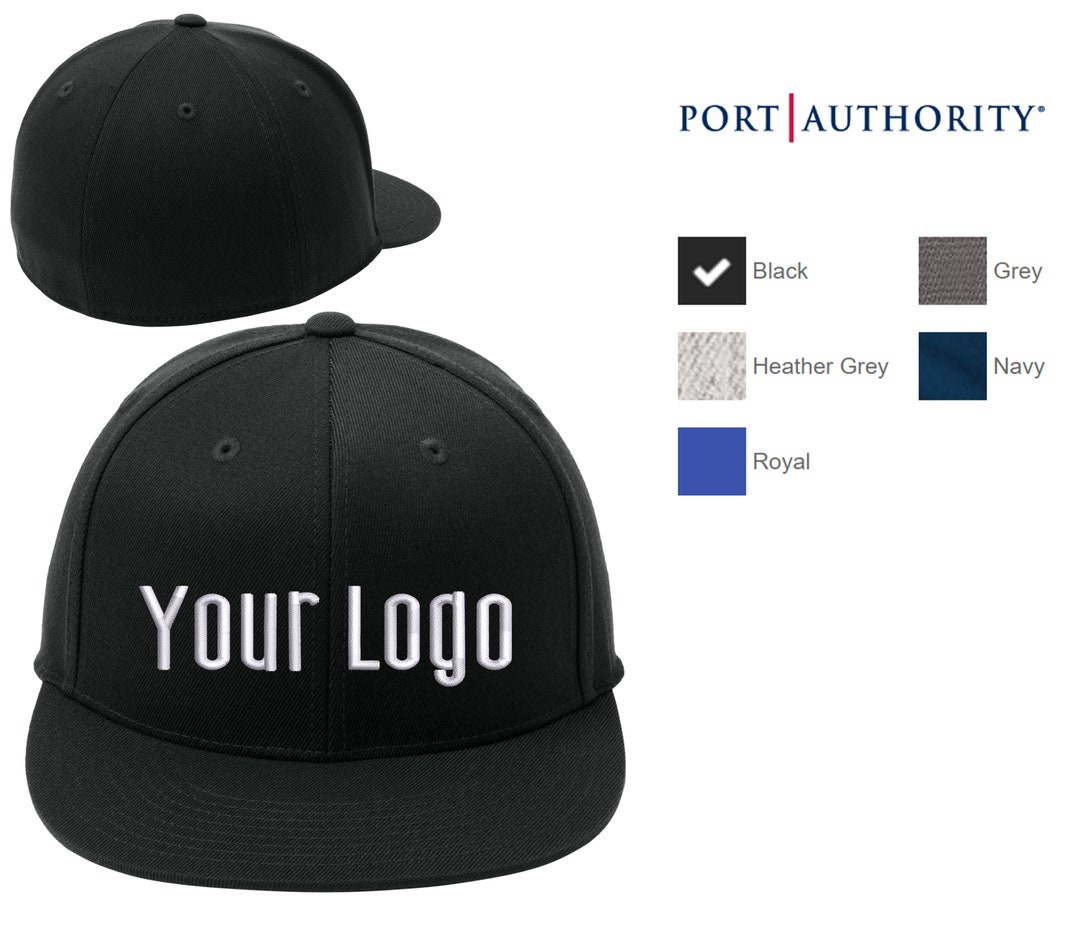 Port Authority® Flexfit 210® Flat Bill Cap C808, Custom Hats ...