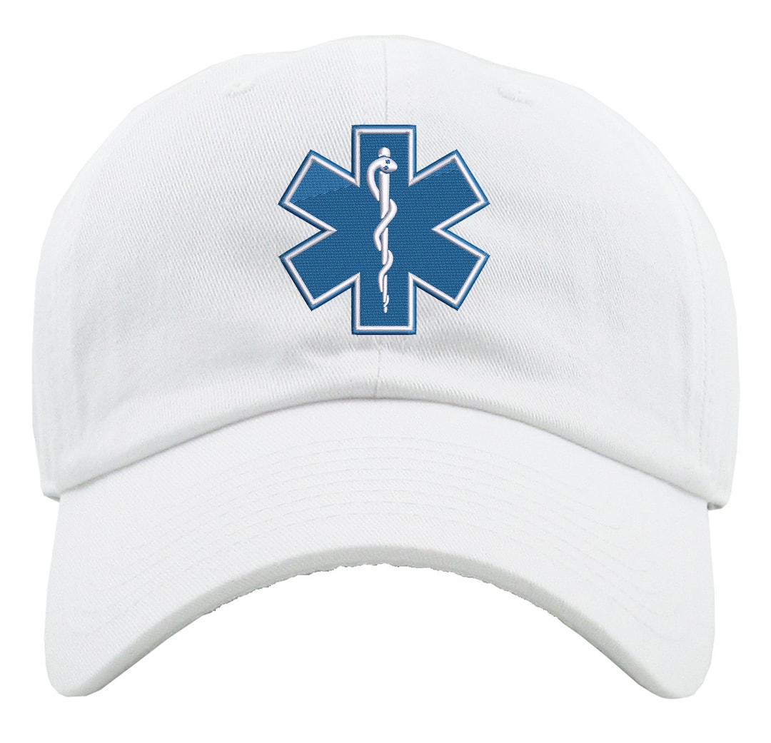 Emergency Medical Blue Embroidery on a Premium Baseball Cap KB4006 ...