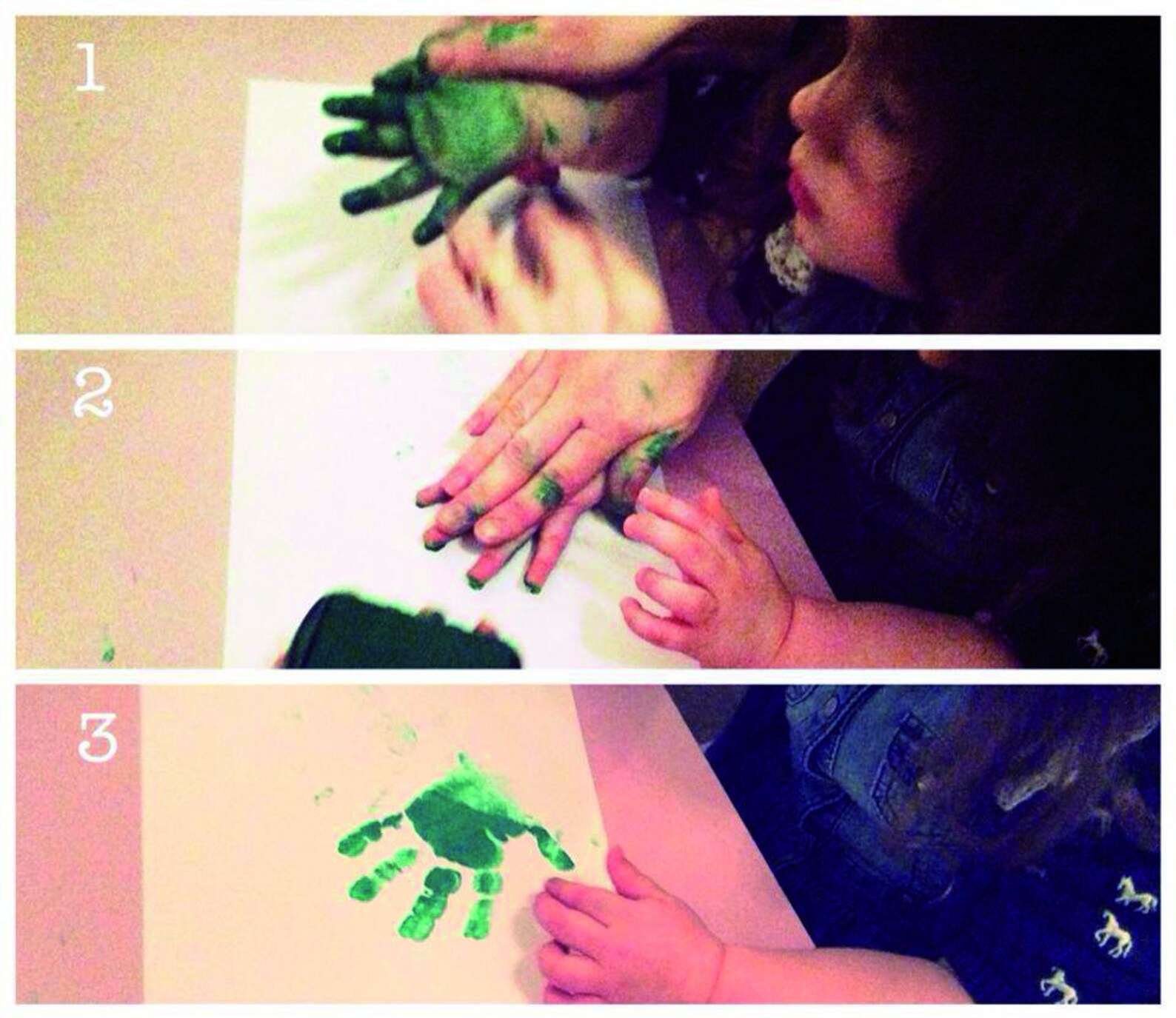 Personalised Tractor and Cow Print Handprint Art Daddy - Etsy