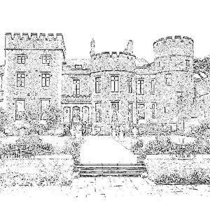 Rowton Castle, Rowton Castle Print, Rowton Castle Shropshire Travel Art ...