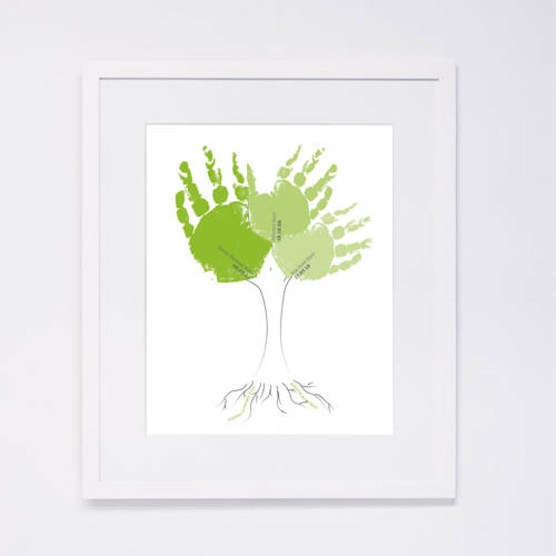 Handprint Family Tree Gift for Dad Family Tree Gift | Etsy UK
