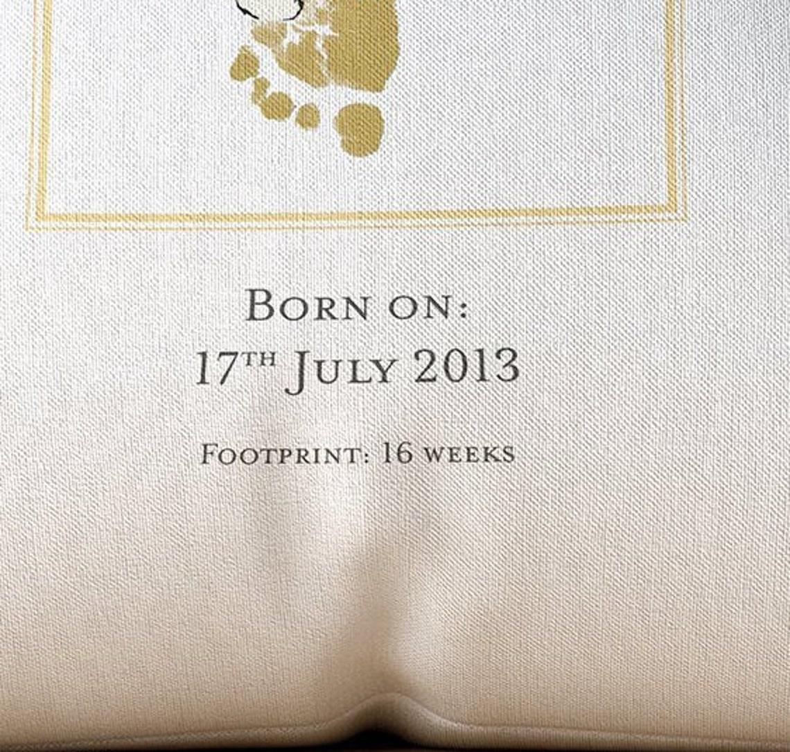 Peter Rabbit Pillow Footprint Art Footprint Keepsake Peter | Etsy