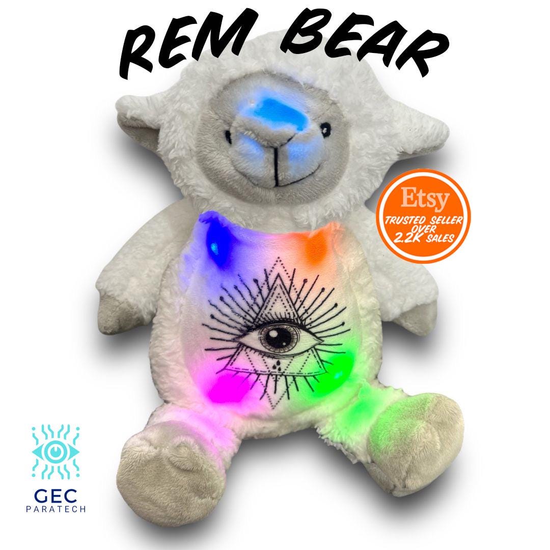 REM BEAR! Sheep Lilly the Lamb Sensor Teddy Bear Toy for Paranormal ...