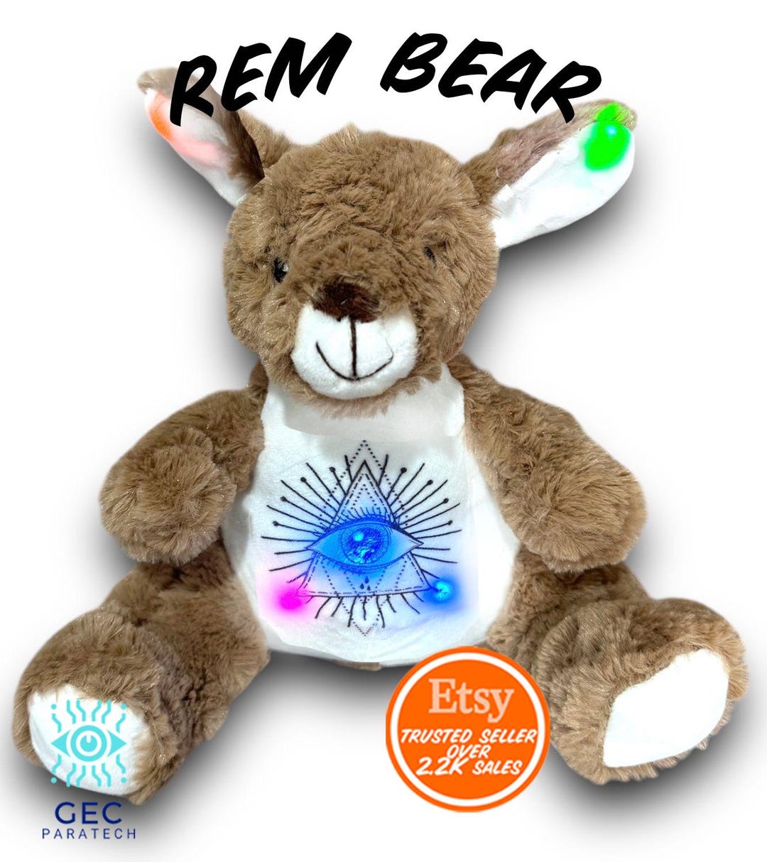 REM BEAR! Kangaroo Sensor Teddy Bear Toy for Paranormal Ghost Hunting ...