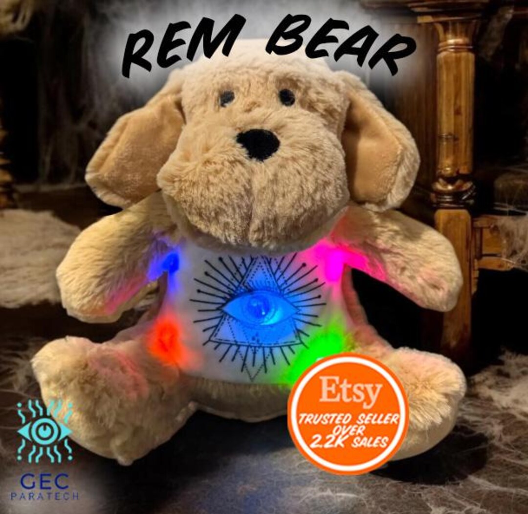 REM BEAR! Detector Dexter the Dog Sensor Teddy Toy for Paranormal Ghost ...