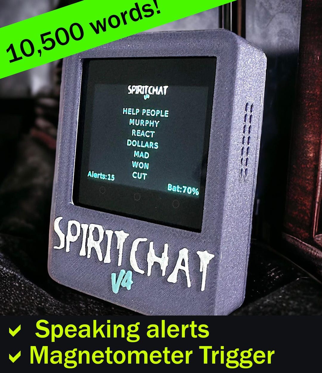 Spirit Chat V4 Ghost Paranormal (speaking Alerts) ITC Device Detector ...