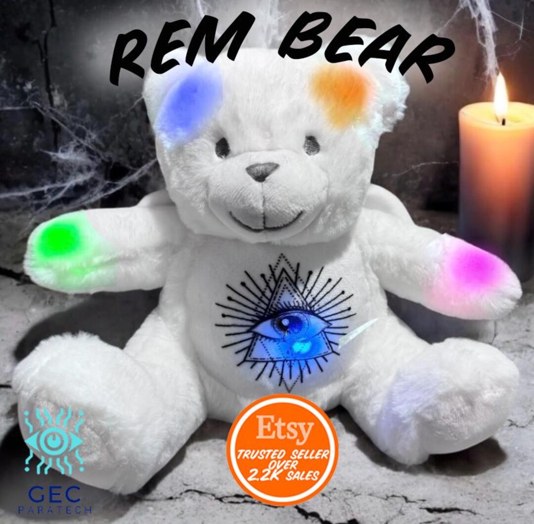 REM BEAR! White Angel Bella Sensor Teddy Toy for Paranormal Ghost ...