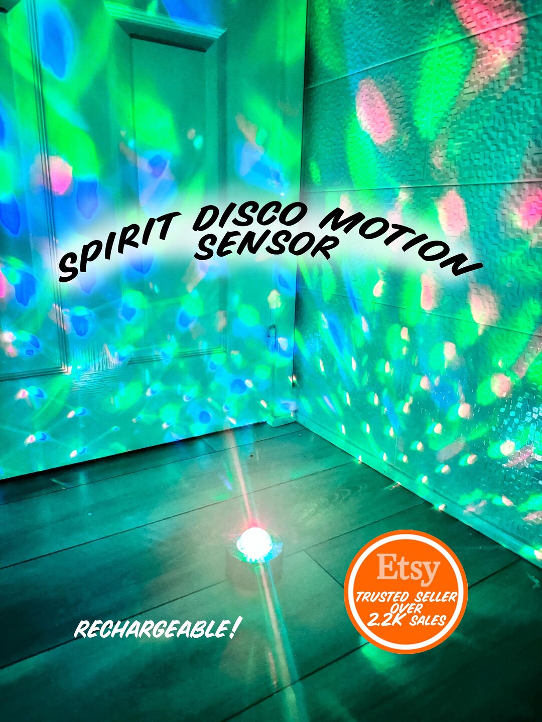 SPIRIT DISCO BALL! - Motion Pir Sensor Light Show Device / Detector for ...