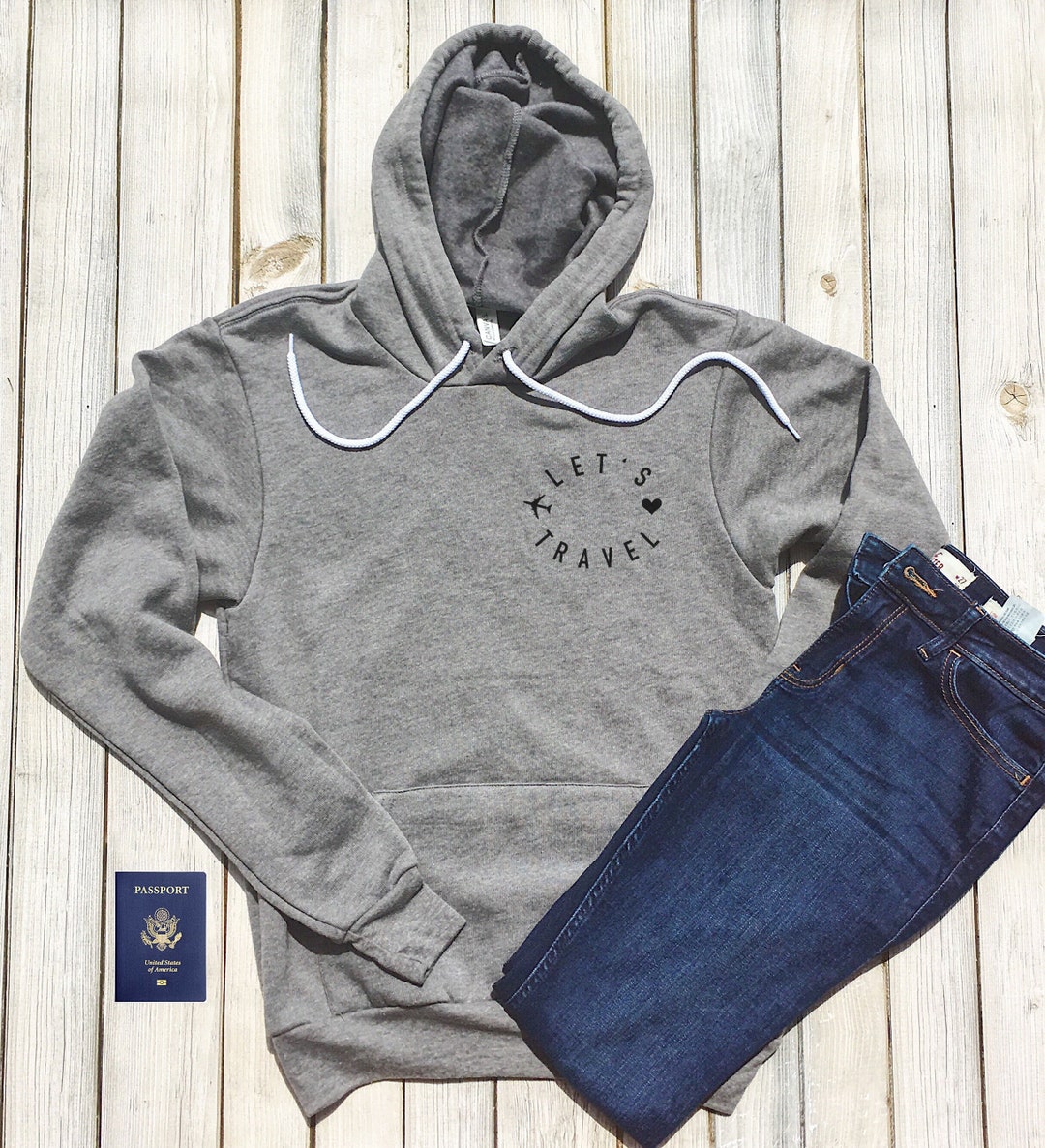 Let's Travel, Super Soft and Cozy Hoodie, Vacation Hoodie, Travel ...
