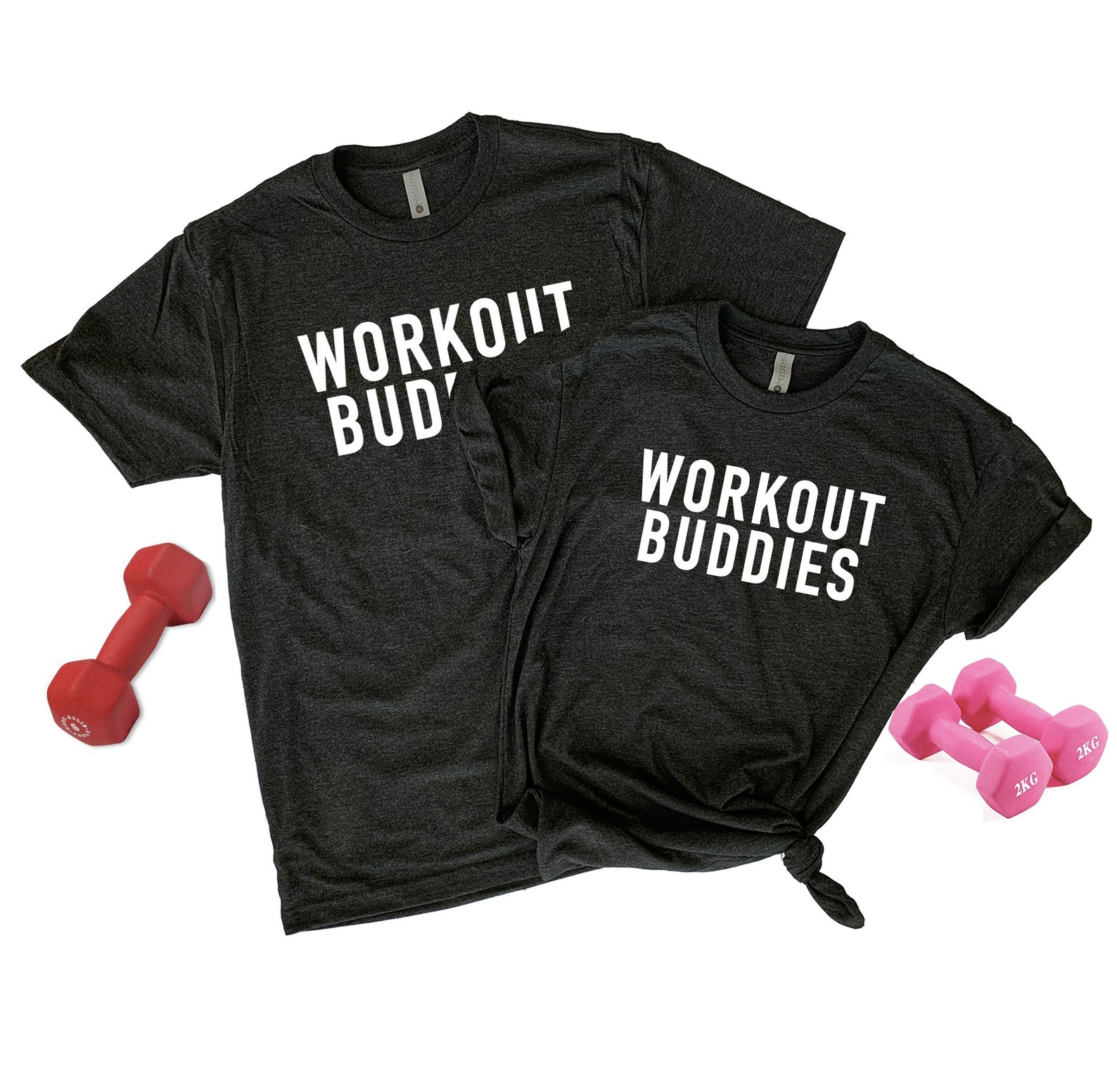 Workout Buddies Matching Workout Shirts His and Hers | Etsy