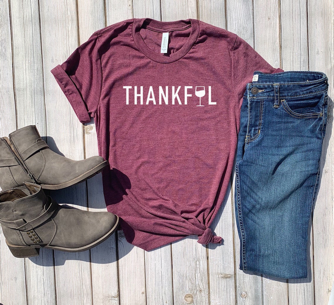 Thanksgiving Wine Shirt Cute Thanksgiving T Shirt Wine Tees - Etsy
