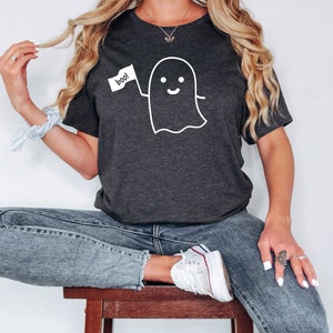 Cute Women's Halloween Shirts Boo Shirt Halloween Ghost - Etsy