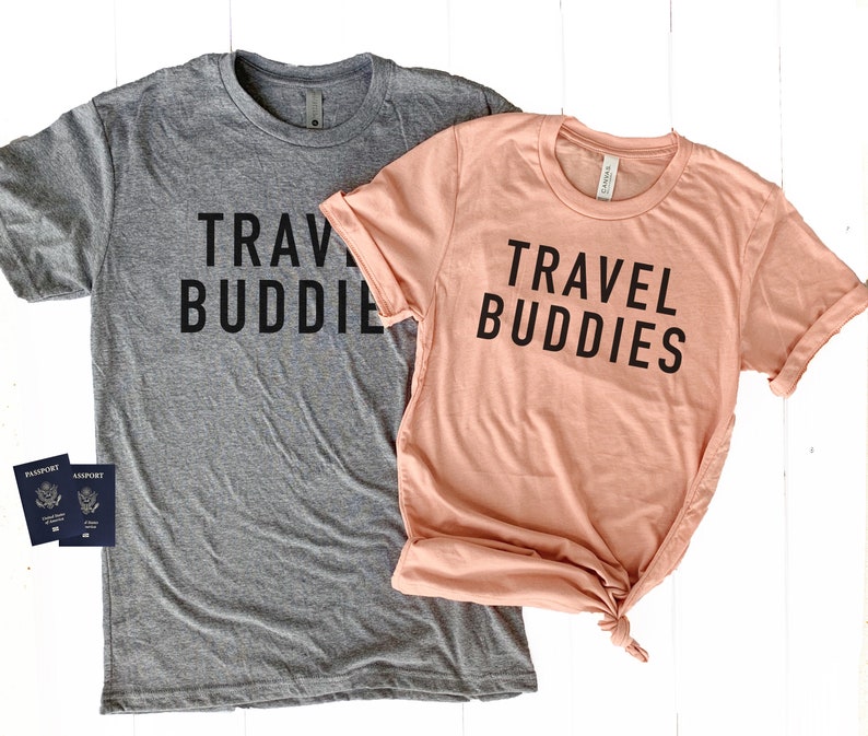 Travel Buddies Matching Tees Matching Couples Couples - Etsy