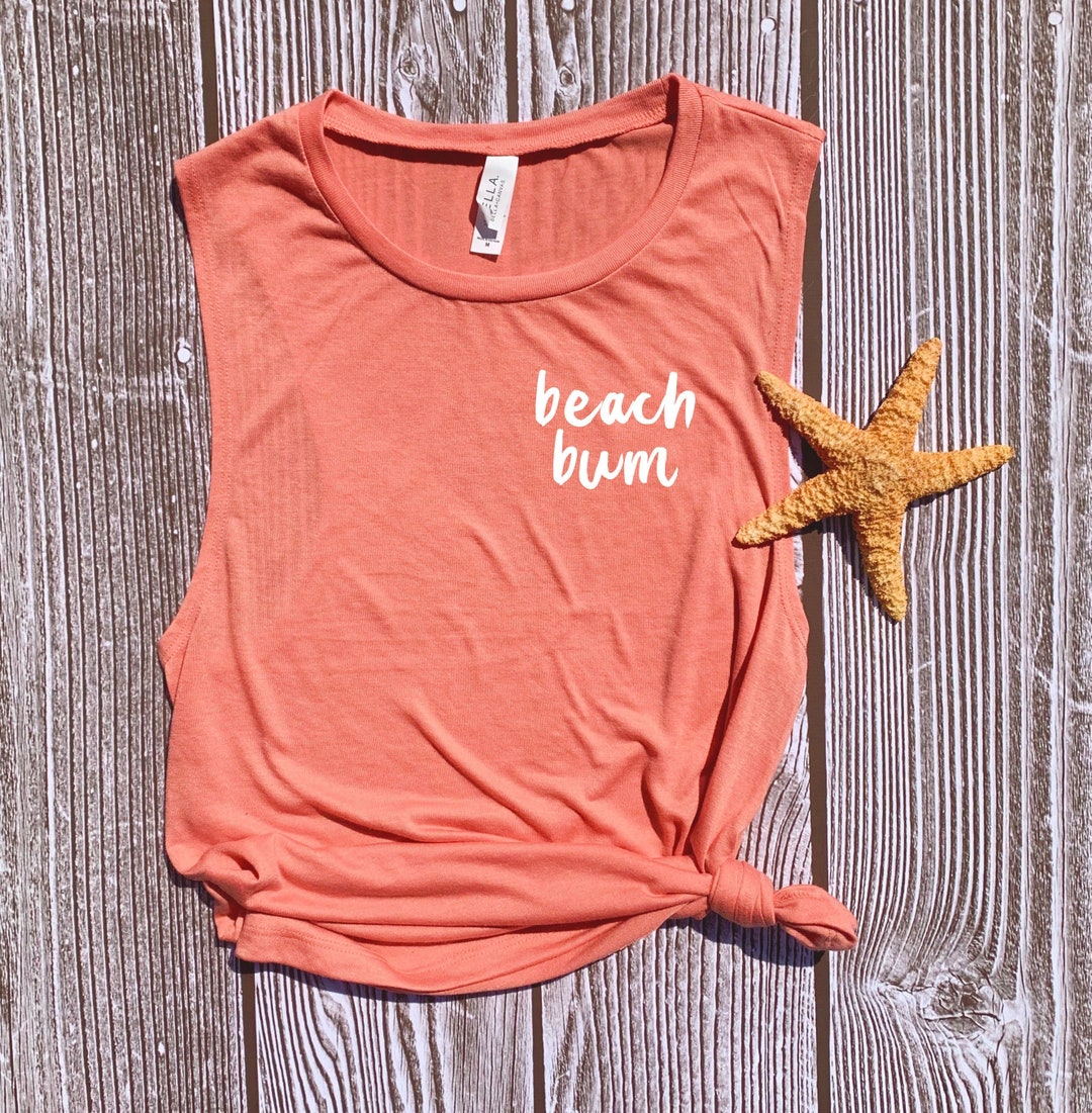 Beach Bum, Muscle Tank, Beach Tank Top, Vacation Tanks, Beach Muscle ...