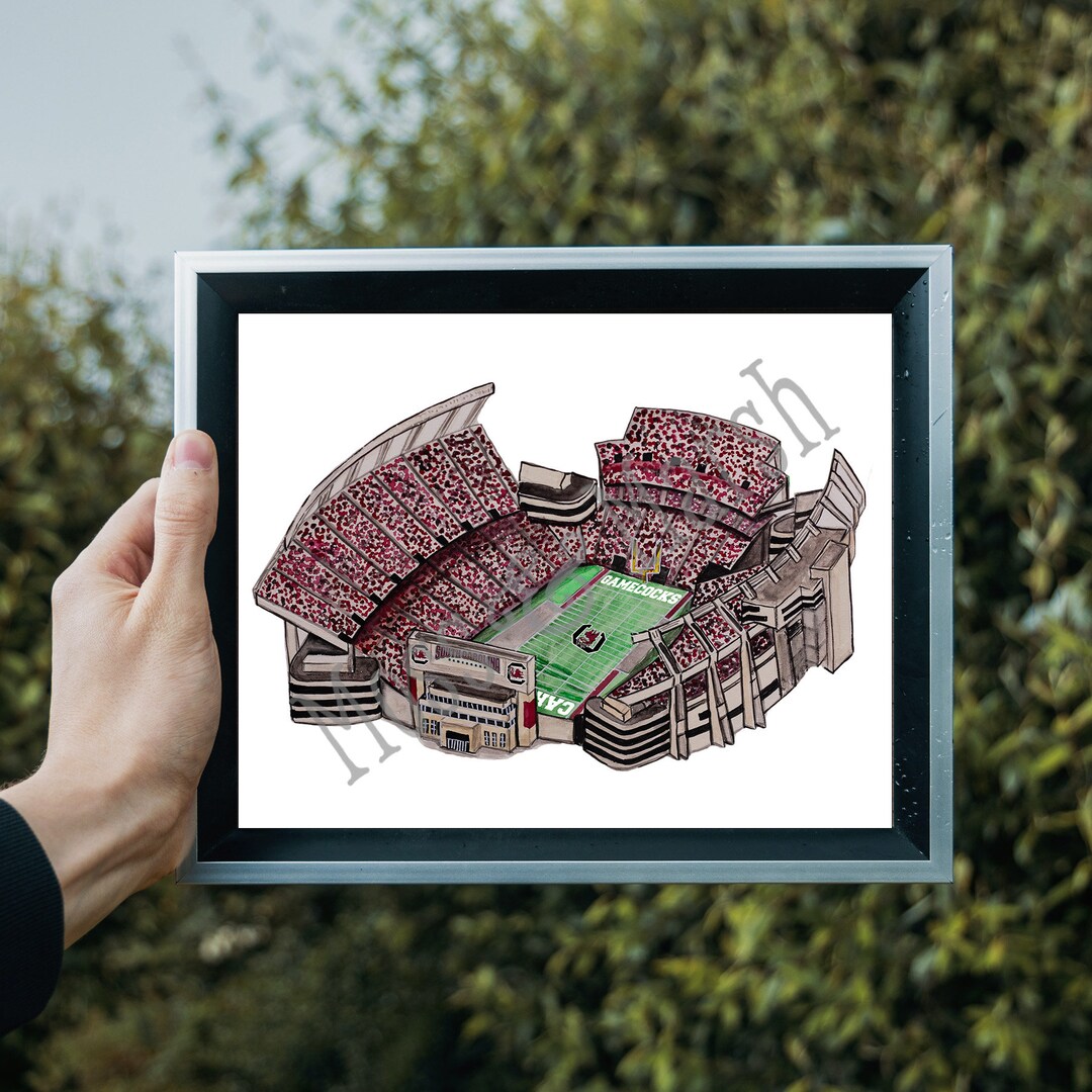 Willy B Stadium- University of South Carolina Collage Print - Etsy