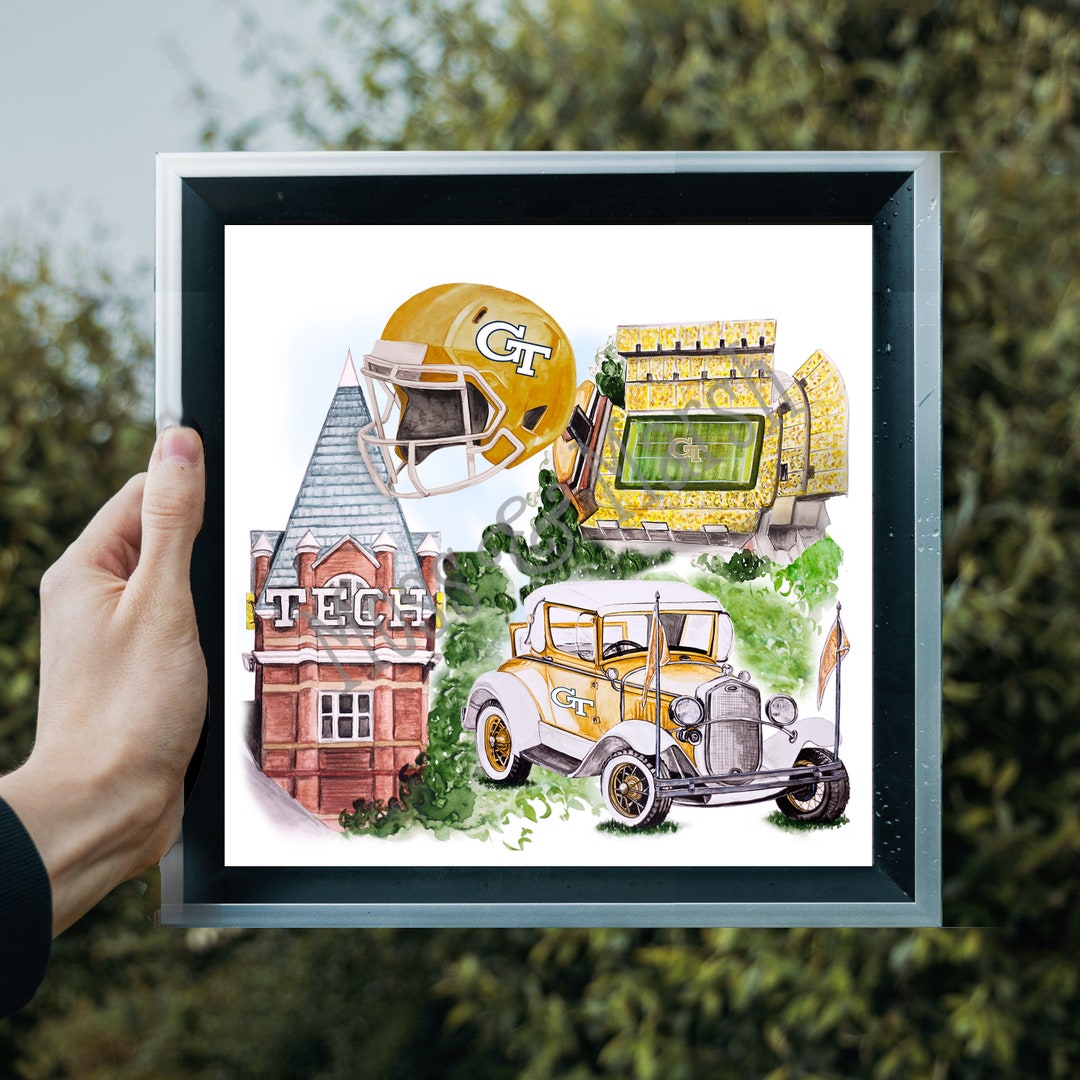 Georgia Tech Collage Print - Etsy