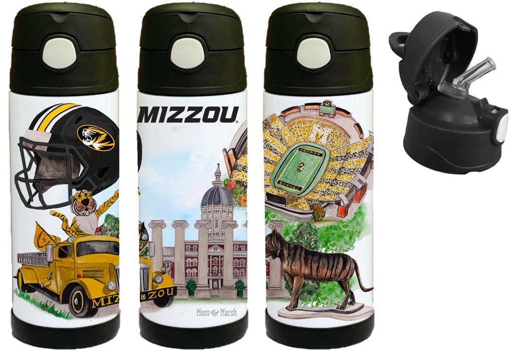 University of Missouri Kids Water Bottle - Mizzou Kids Water Bottle - Etsy