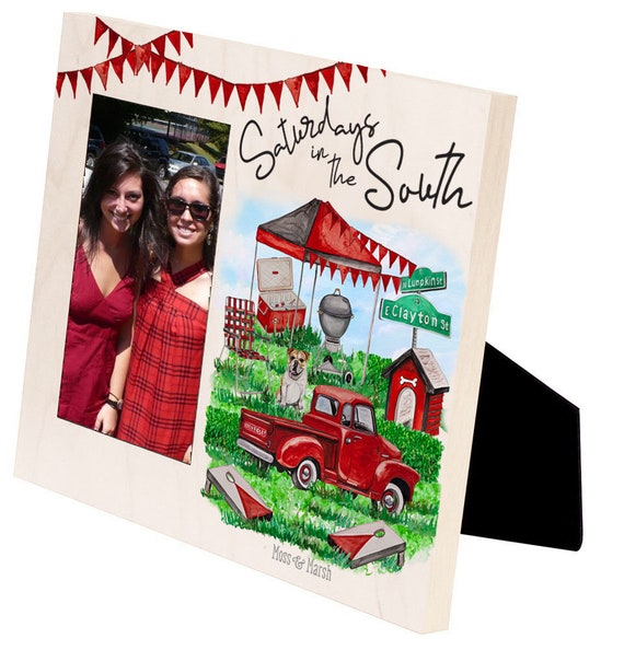 Saturdays in the South Wooden Picture Frame - Etsy