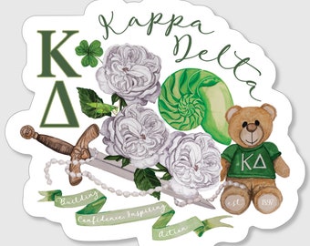 Kappa Delta Stickers KD Sticker Kappa Delta Merch KD Merch Sorority ...