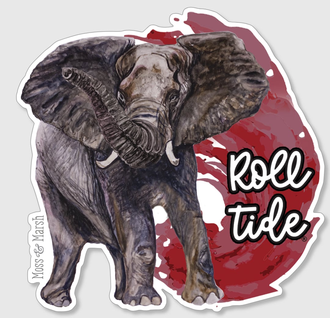 University of Alabama Sticker - Roll Tide Sticker - Etsy