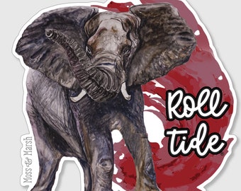 University of Alabama Roll Tide Sticker - Etsy