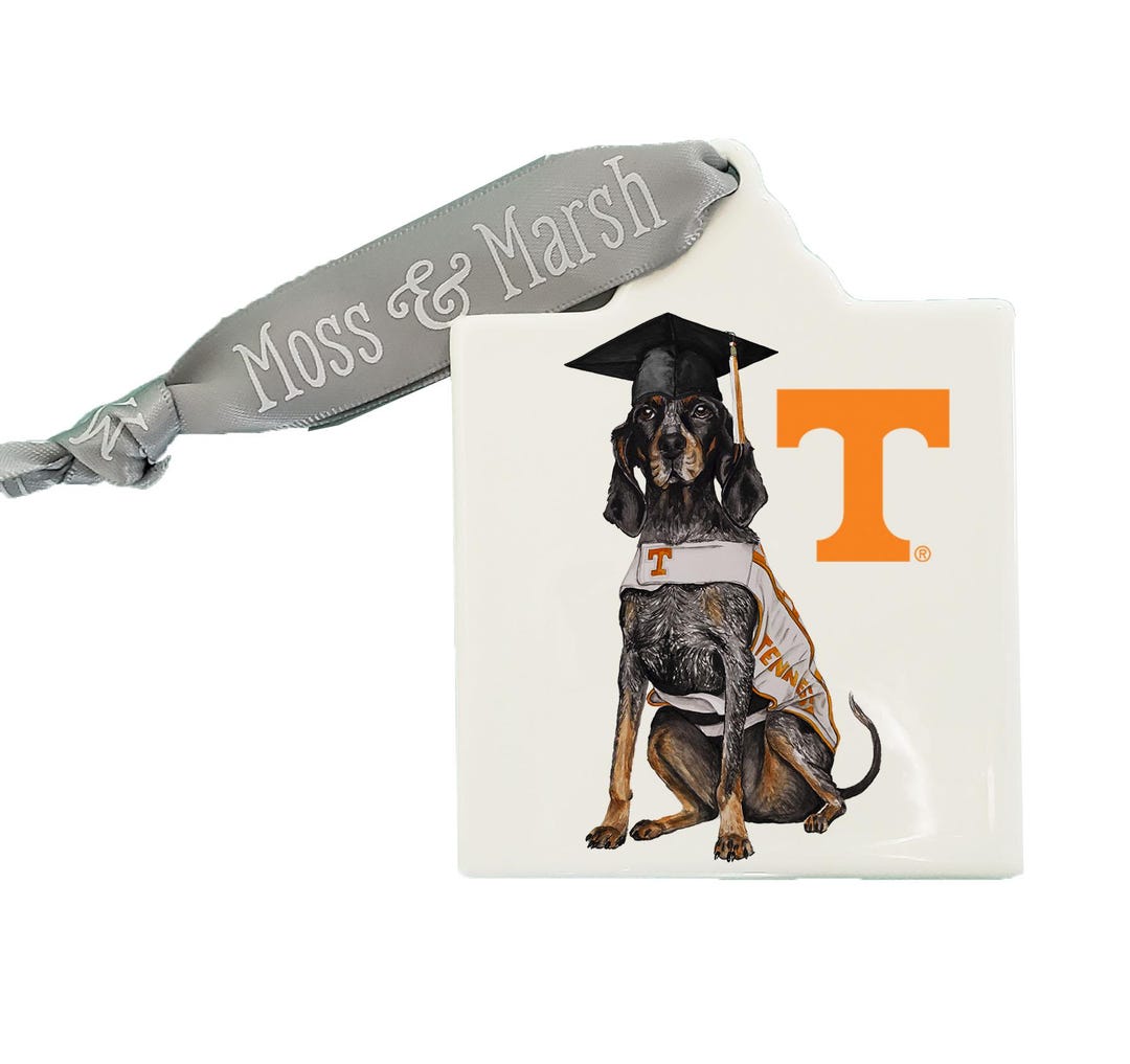 University of Tennessee Smokey Graduate Watercolor Ornament - Etsy