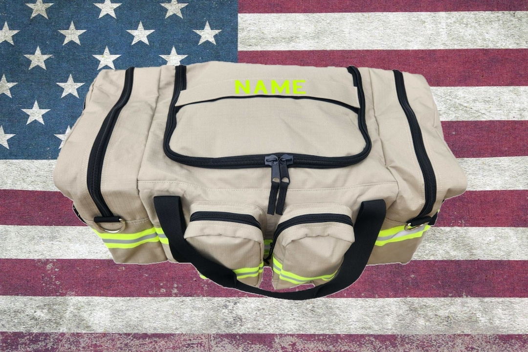 Firefighter Personalized Station Gym Duffle Travel Bag - Etsy