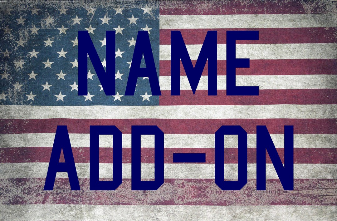 Name Add-on - Etsy