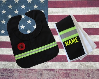 Firefighter Bib | Etsy